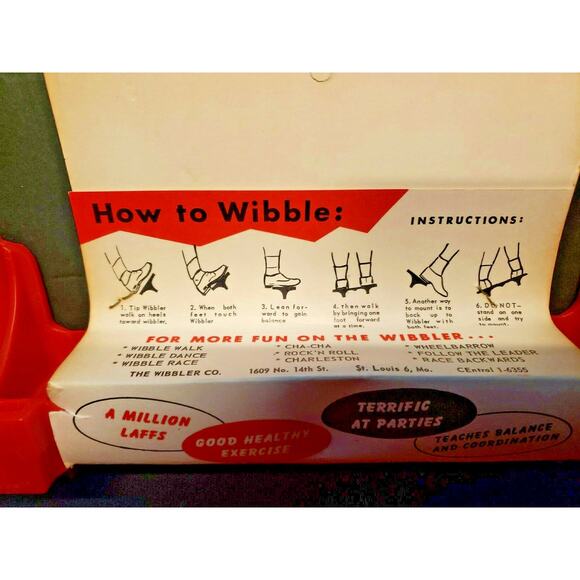 The Wibbler Co | Toys | Vintage 95s Red Wibbler Toy St Louis New Old ...